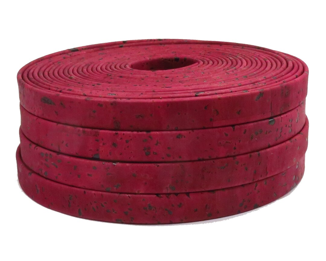 10mm Flat Cork Cord 1 Meter of Portuguese Bordeaux Cork, Vegan, High ...