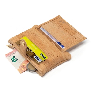 Cork Wallet Made in Portugal - High Quality Cork Wallet Natural Color ...