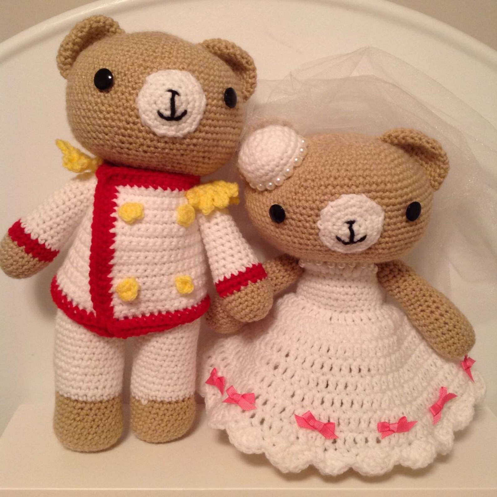Crochet Wedding Bear Couple - PDF Pattern - Amigurumi - Great Wedding ...