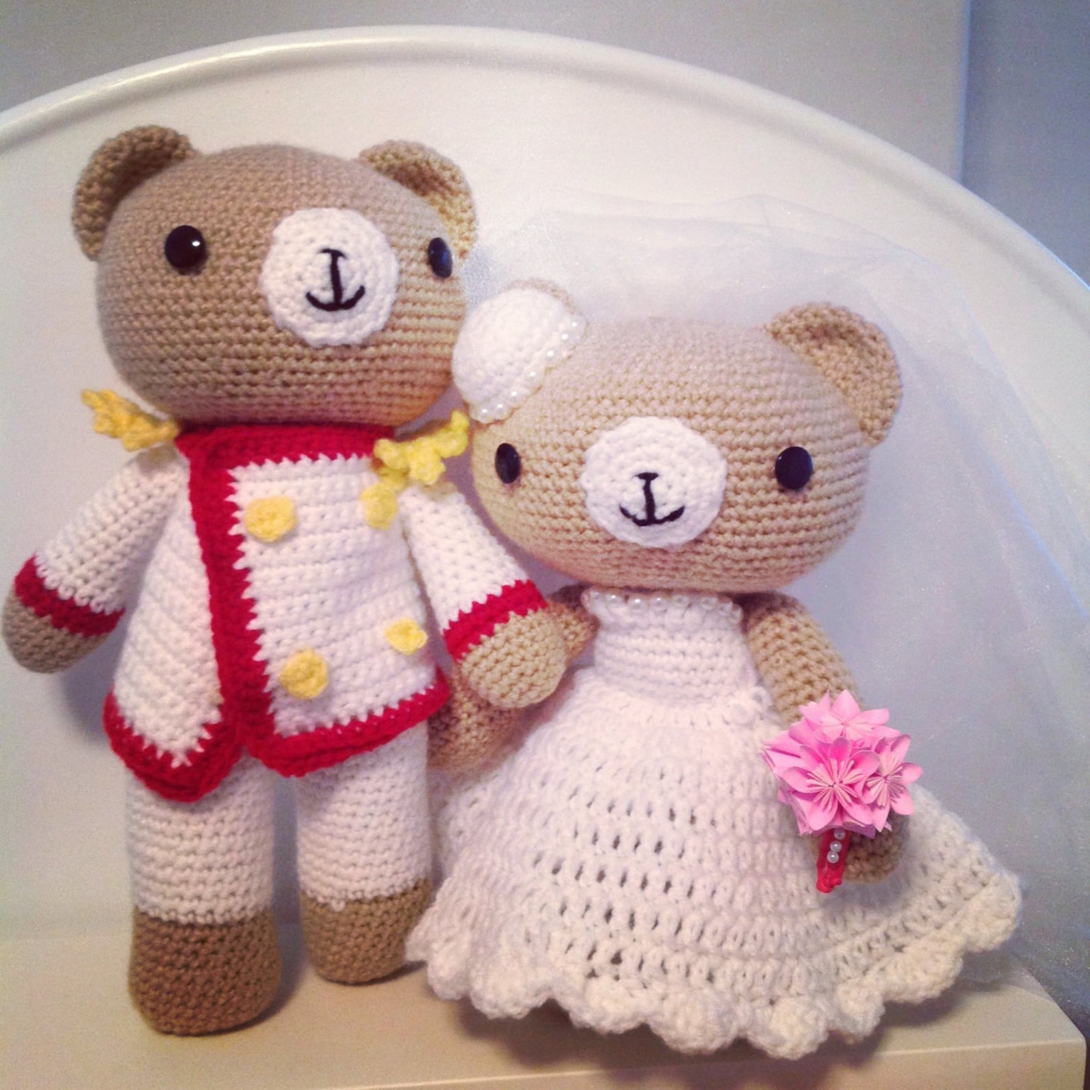 Crochet Wedding Bear Couple - PDF Pattern - Amigurumi - Great Wedding ...
