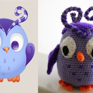 Crochet Odus the Owl - PDF Pattern - Amigurumi - From Candy Crush Saga ...