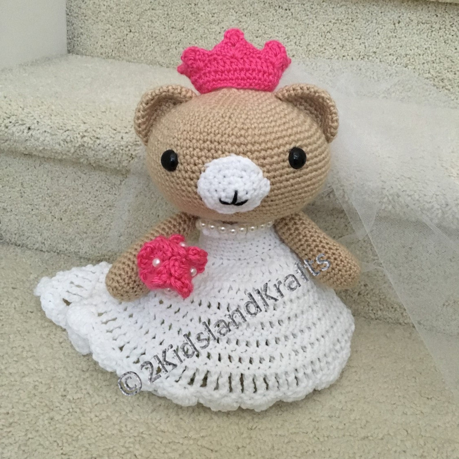 Crochet Wedding Bear Couple - PDF Pattern - Amigurumi - Great Wedding ...