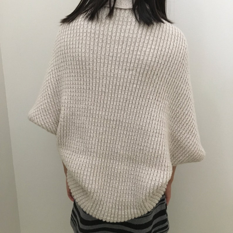 Knitted Reversible Twisted Cable Rib Shrug - Etsy Canada