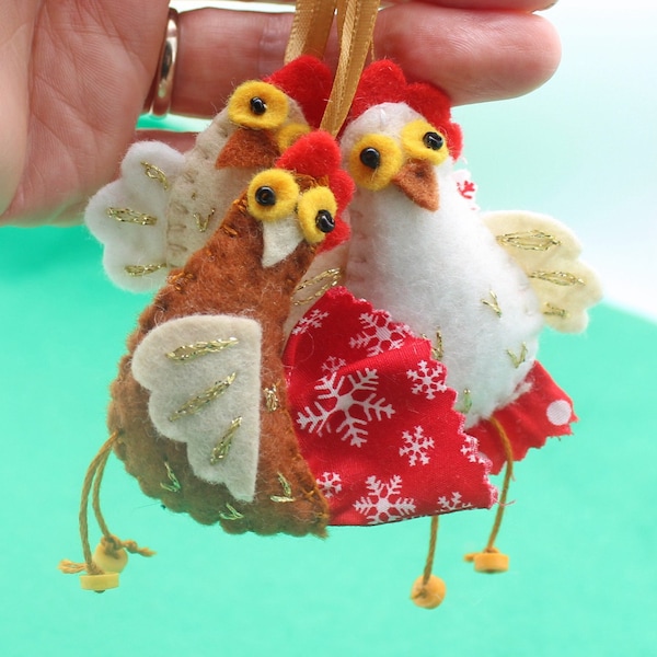 Felt Hen - Etsy