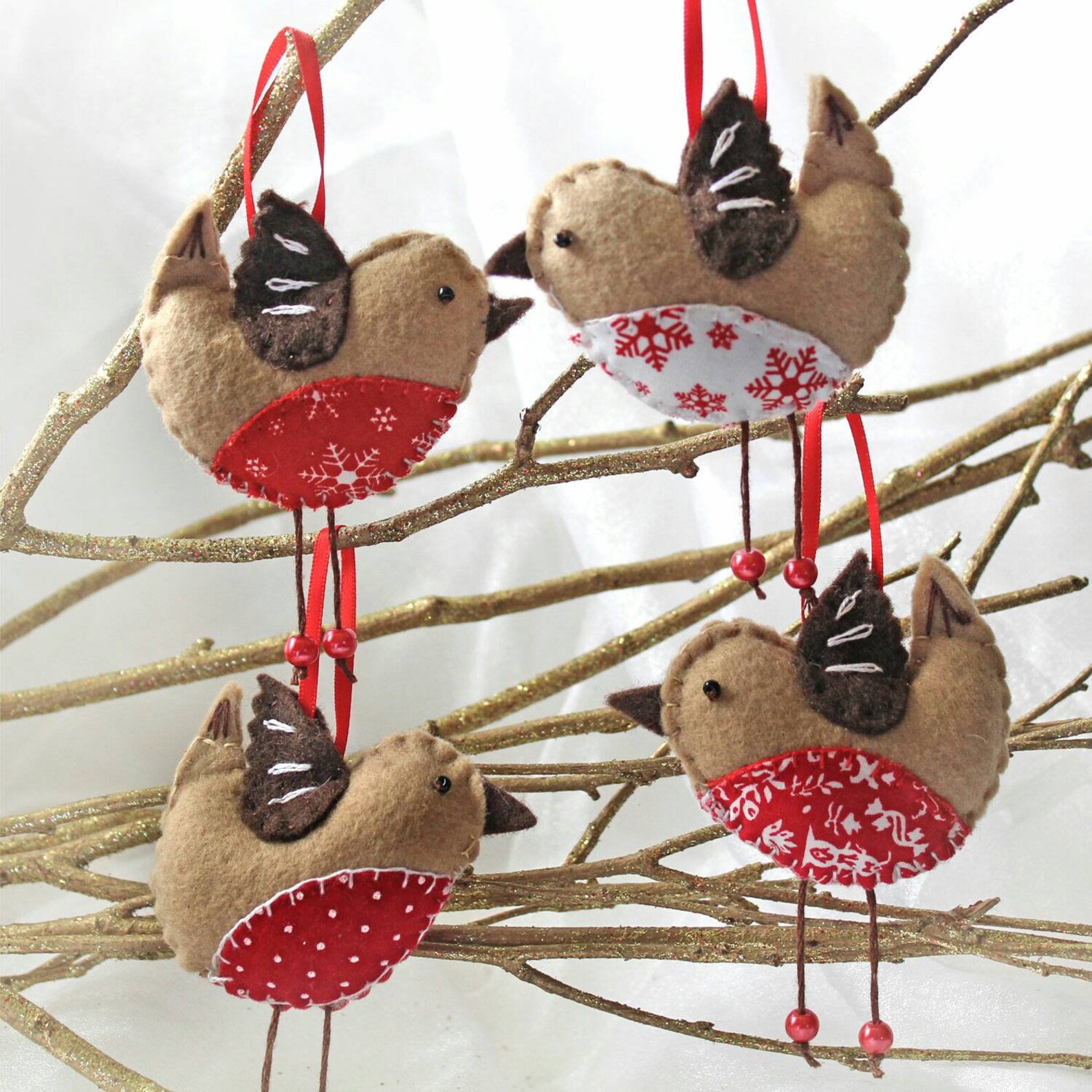 Robin Christmas Tree Decoration Hygge Inspired Holiday Decor - Etsy