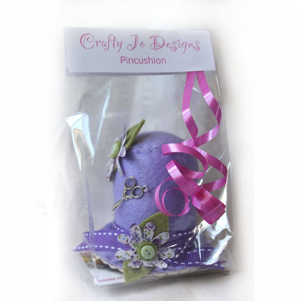 Handmade Felt Pincushion Purple and Pink Pin Cushion | Etsy UK