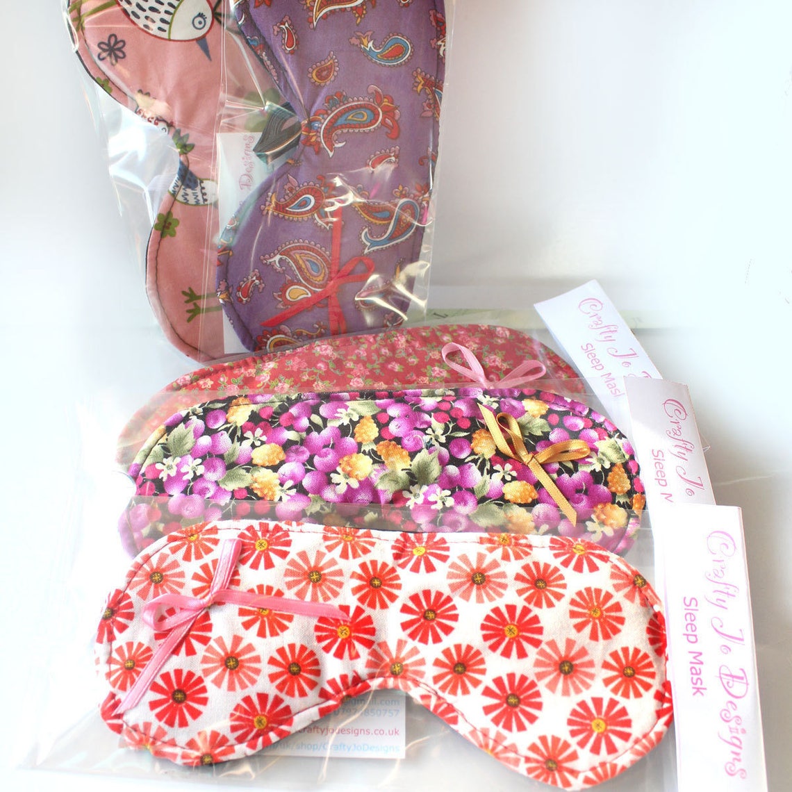 Christmas Eve Sleep Mask Red Fabric Eye Mask With White - Etsy