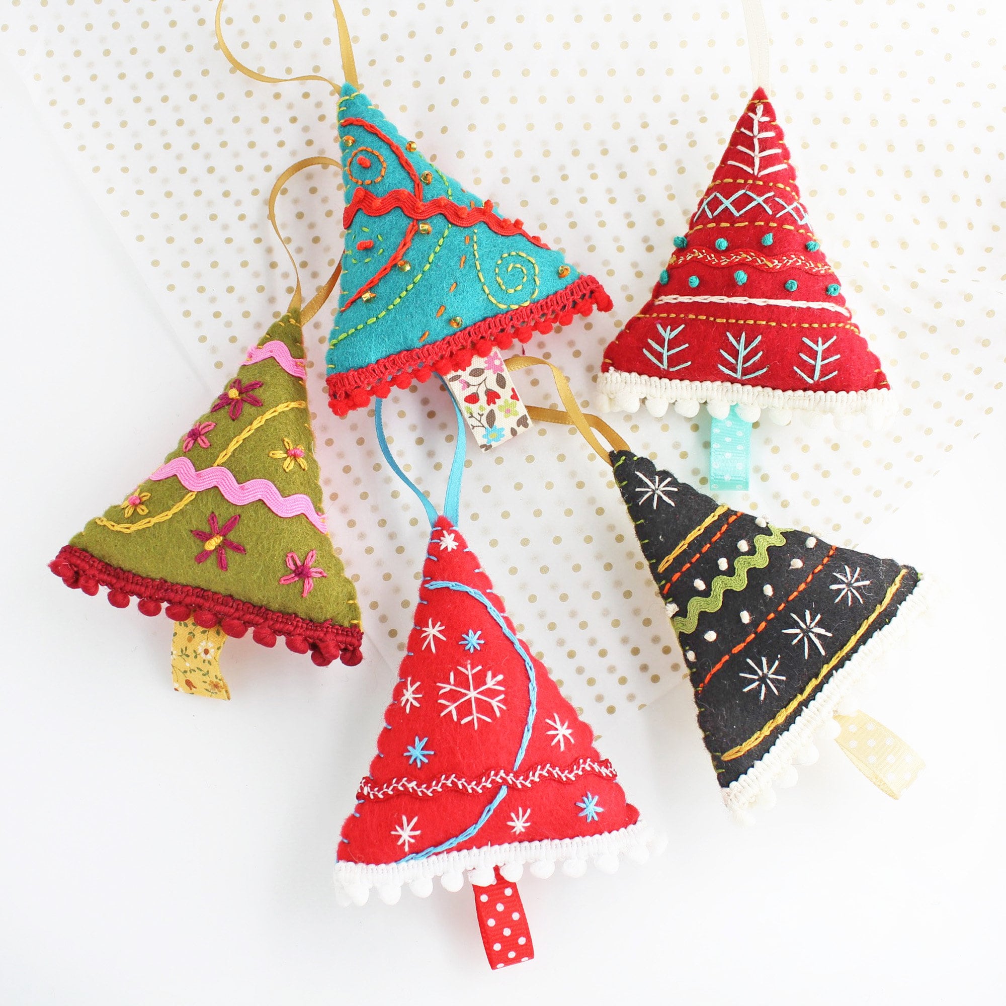 Felt Christmas Tree Decoration, Handcrafted Holiday Decor in ...