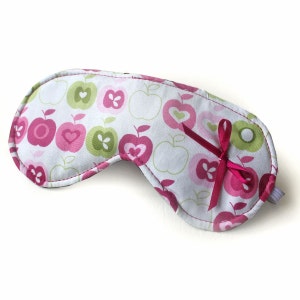 Personalised Teacher Gift Apple Fabric Eye Mask and Relax | Etsy