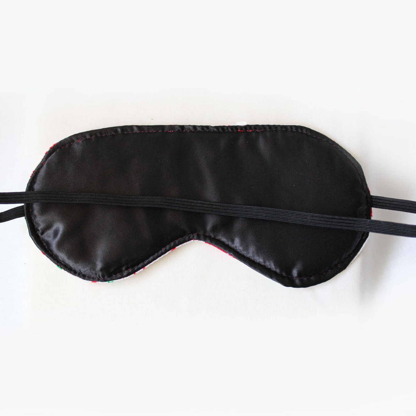 Christmas Eve Sleep Mask Red Fabric Eye Mask with White | Etsy