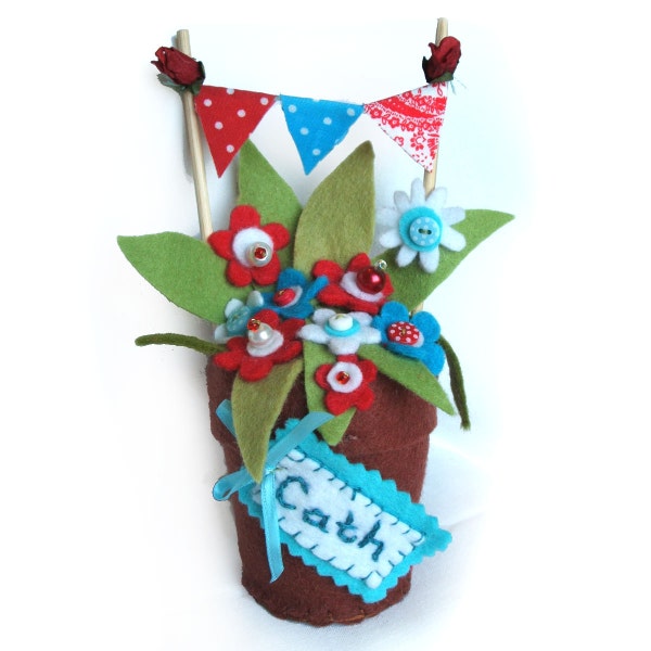 Felt Flower Plaque - Etsy