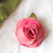Pink Rose Felt Brooch English Rose Brooch Corsage in Dark and - Etsy