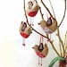 Robin Christmas Tree Decoration, Hygge Inspired Holiday Decor, Felt ...