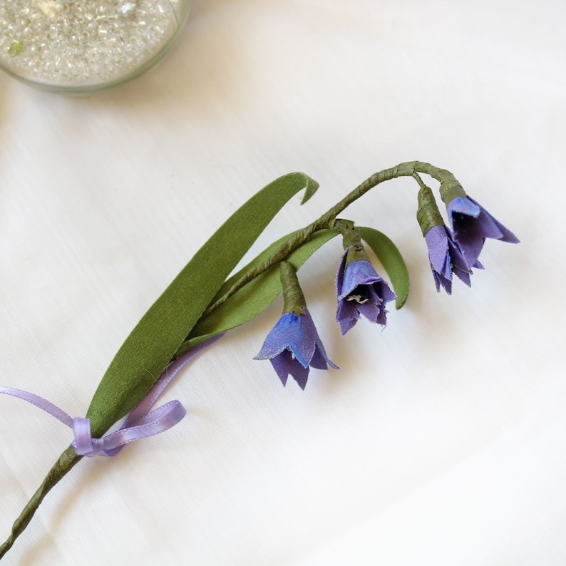 Bluebell Stem Wild Hyacinth Fabric Flower Blue Hyacinthoides - Etsy UK