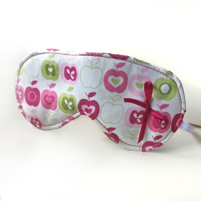 Personalised Teacher Gift Apple Fabric Eye Mask and Relax | Etsy
