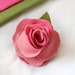 Pink Rose Felt Brooch English Rose Brooch Corsage in Dark and - Etsy