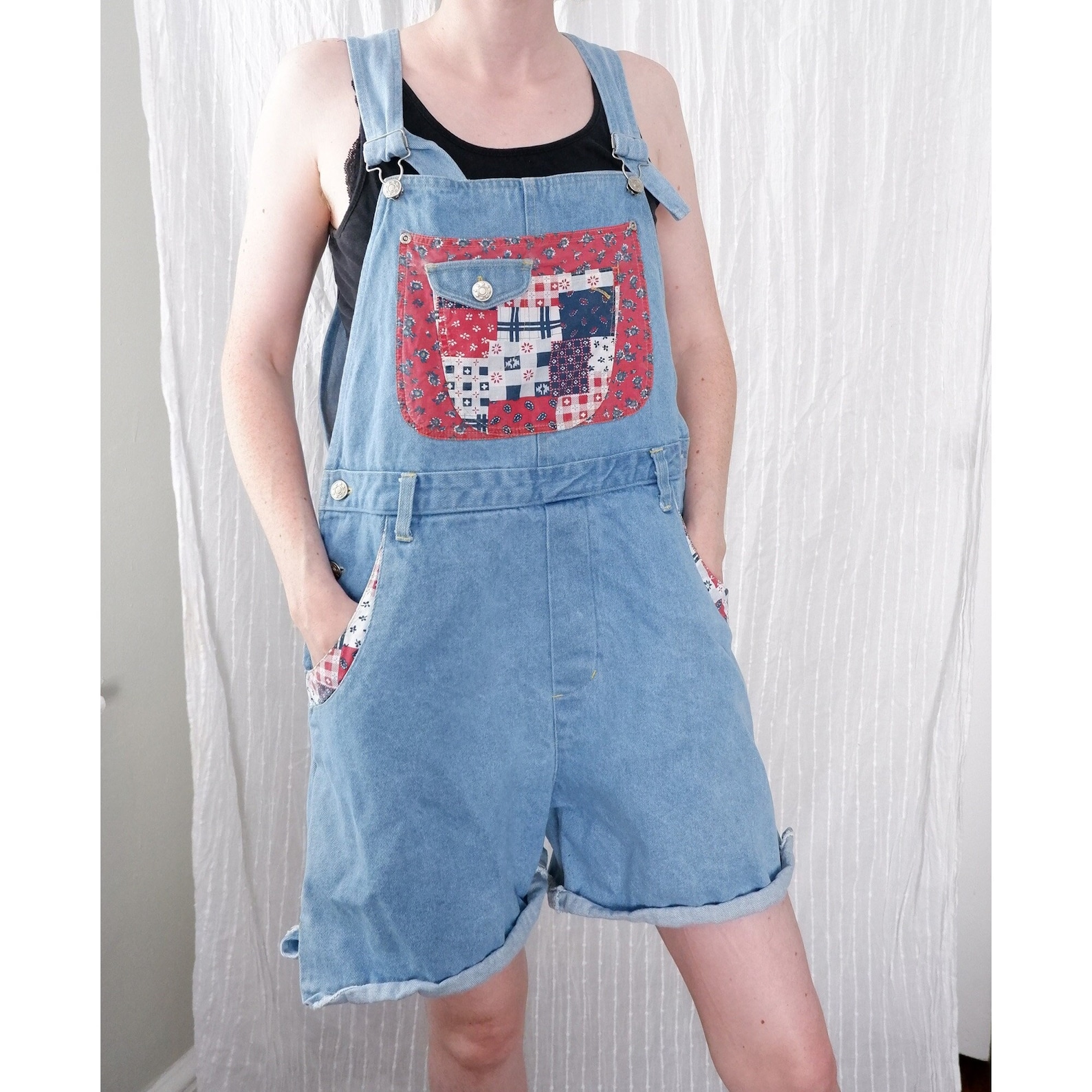 Medium/large | 80s 90s Vintage Cotton Denim Quilted Patched Pattern ...