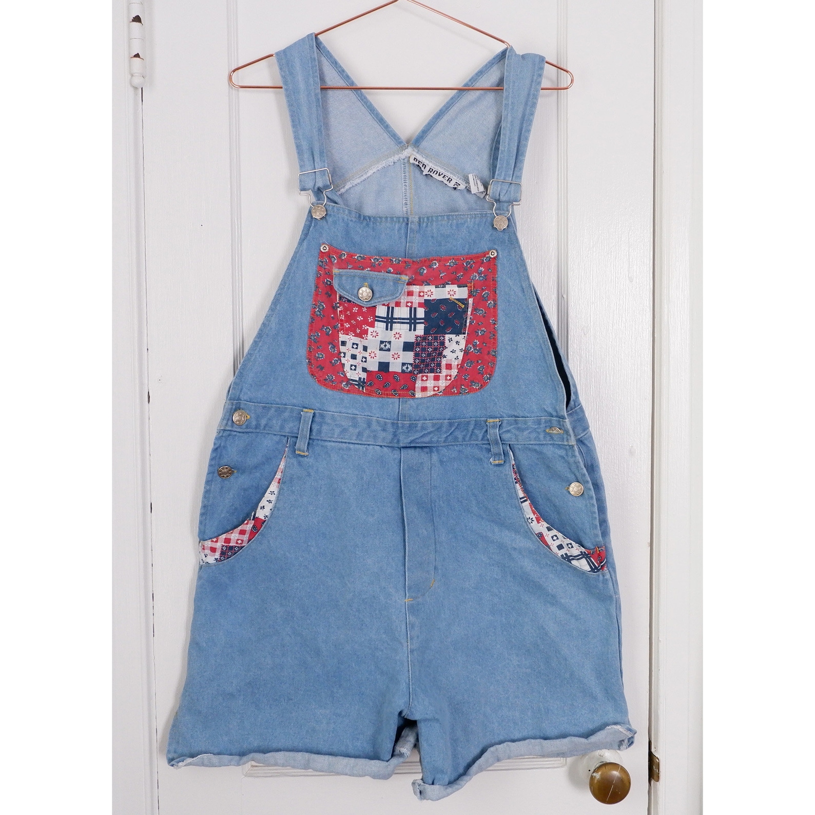 Medium/large | 80s 90s Vintage Cotton Denim Quilted Patched Pattern ...