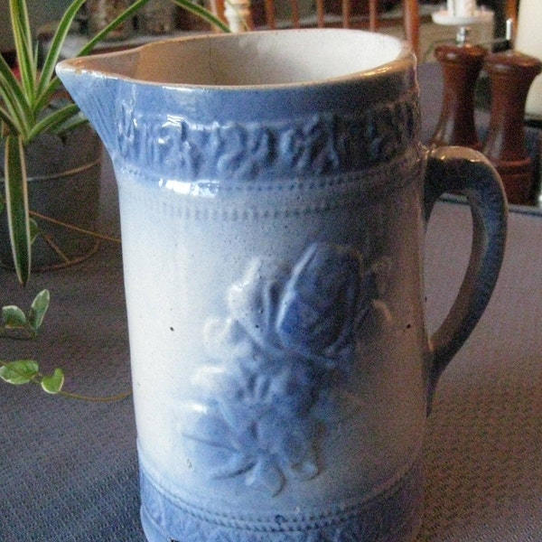 Antique Light Blue Pitcher - Etsy
