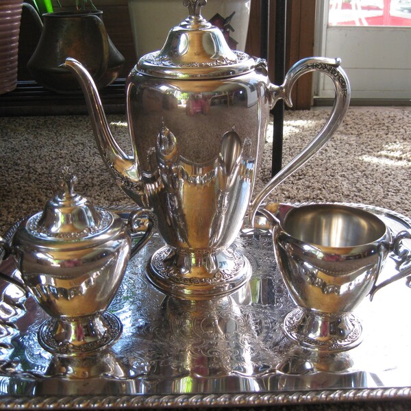 Silver Tea Service - Etsy