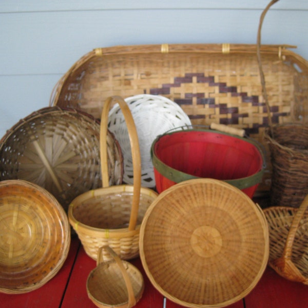 Woven Wicker Basket - Etsy