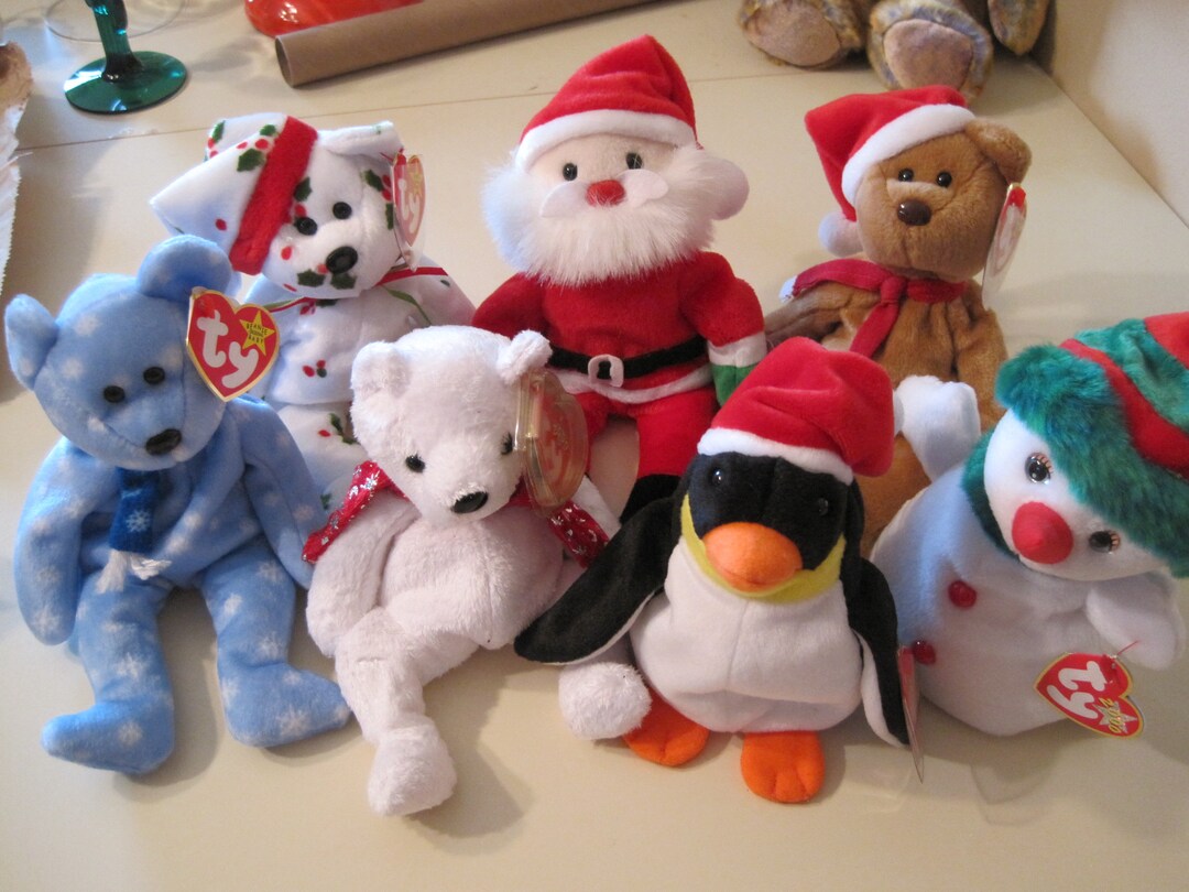 Ty Beanie Baby Christmas Holiday Selection: Collectible, Annual Beanies ...