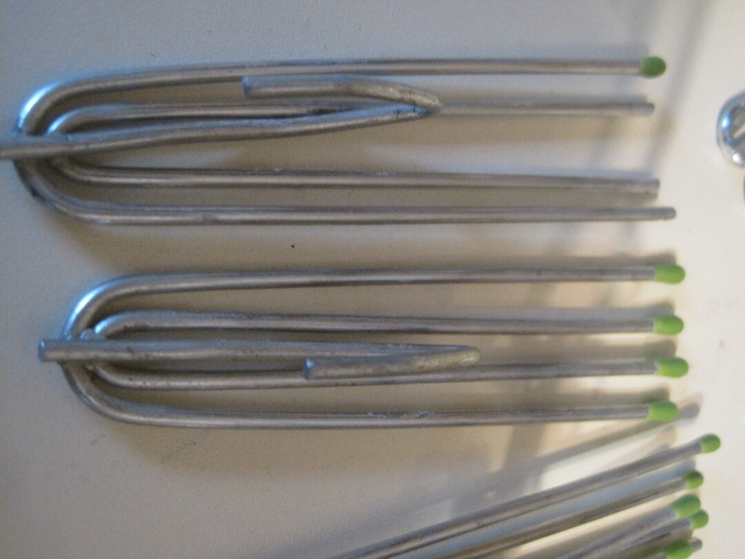 10 or 12 Pack Vintage 4 Prong Drapery Pleat Pins. Curtain Tape Hooks ...