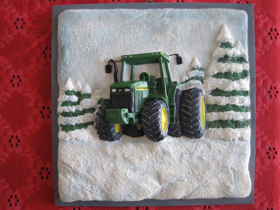 Vintage John Deere Tractor 3D Tile Wall Art Ceramic Art Trivet. 6 ...