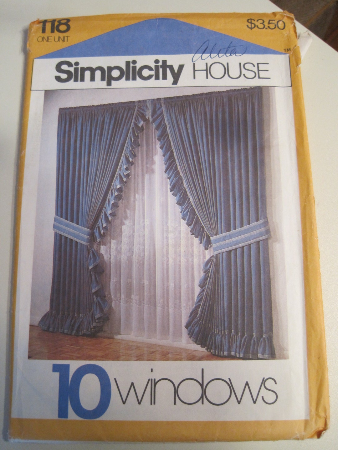 10 Window Treatment Sewing Pattern Instruction Cards; Detailed ...