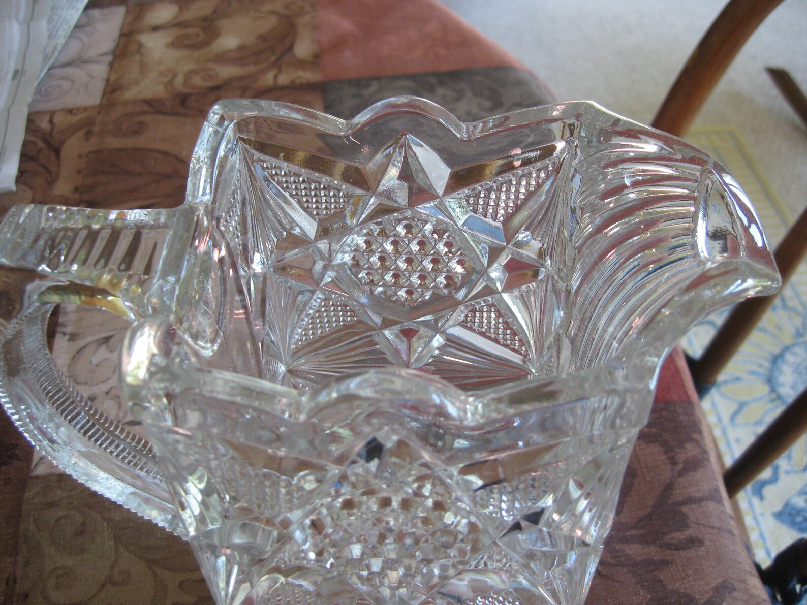 Antique American Brilliant Lead Crystal Cut Glass Square - Etsy
