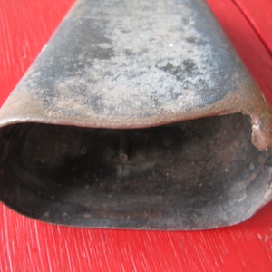 Antique Rare Old Rustic Cow Bell. Large Authentic Metal Cowbell W ...