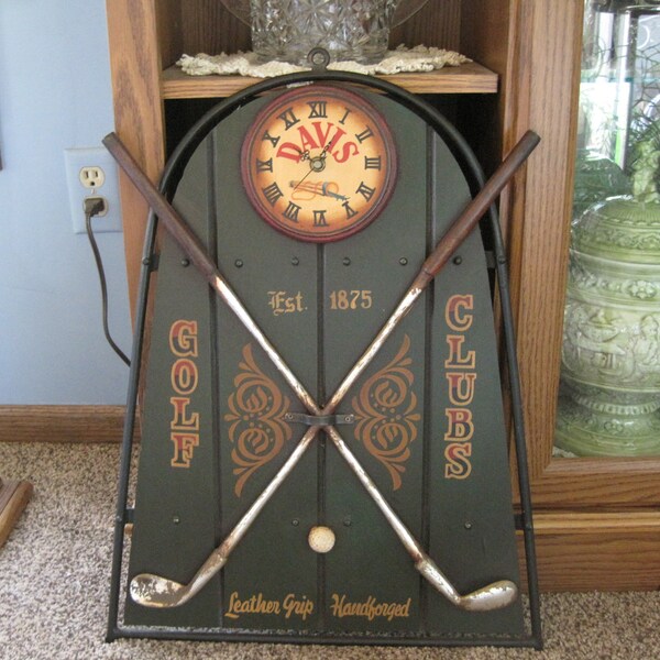 Vintage Golf Wall Clock - Etsy