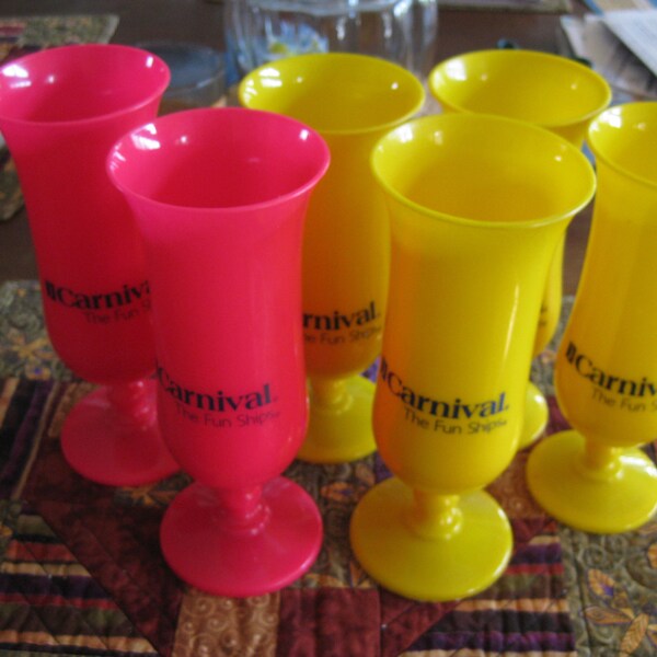 Plastic Mimosa Glasses - Etsy