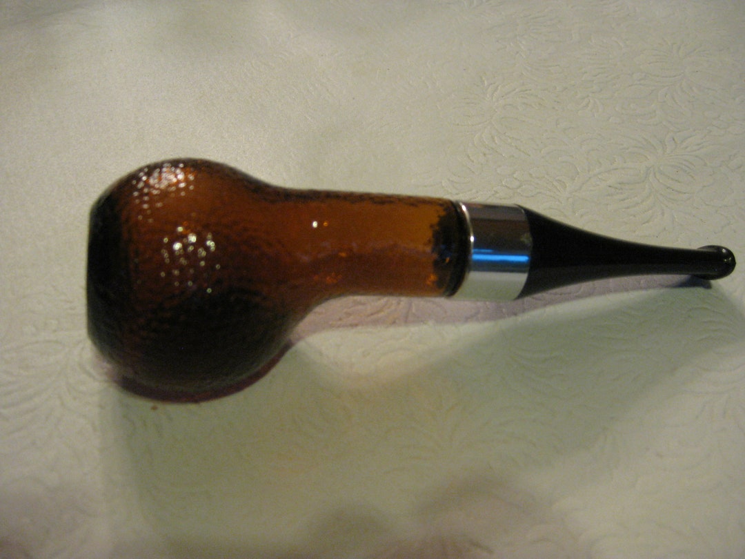 Vintage AVON Glass Tabacco Pipe. After Shave Decanter Shaped as a ...