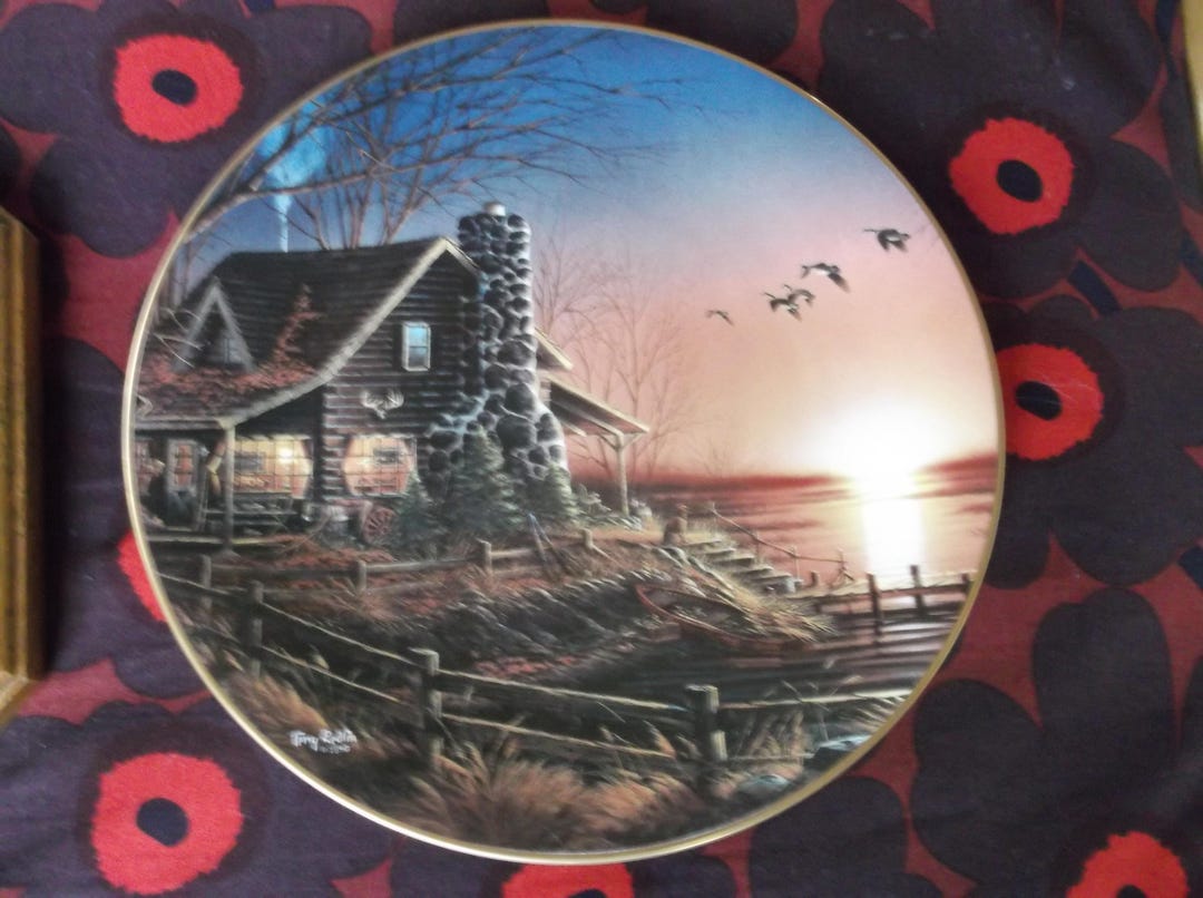 Authentic Vintage Terry Redlin Collector Plate: Comforts of Home ...
