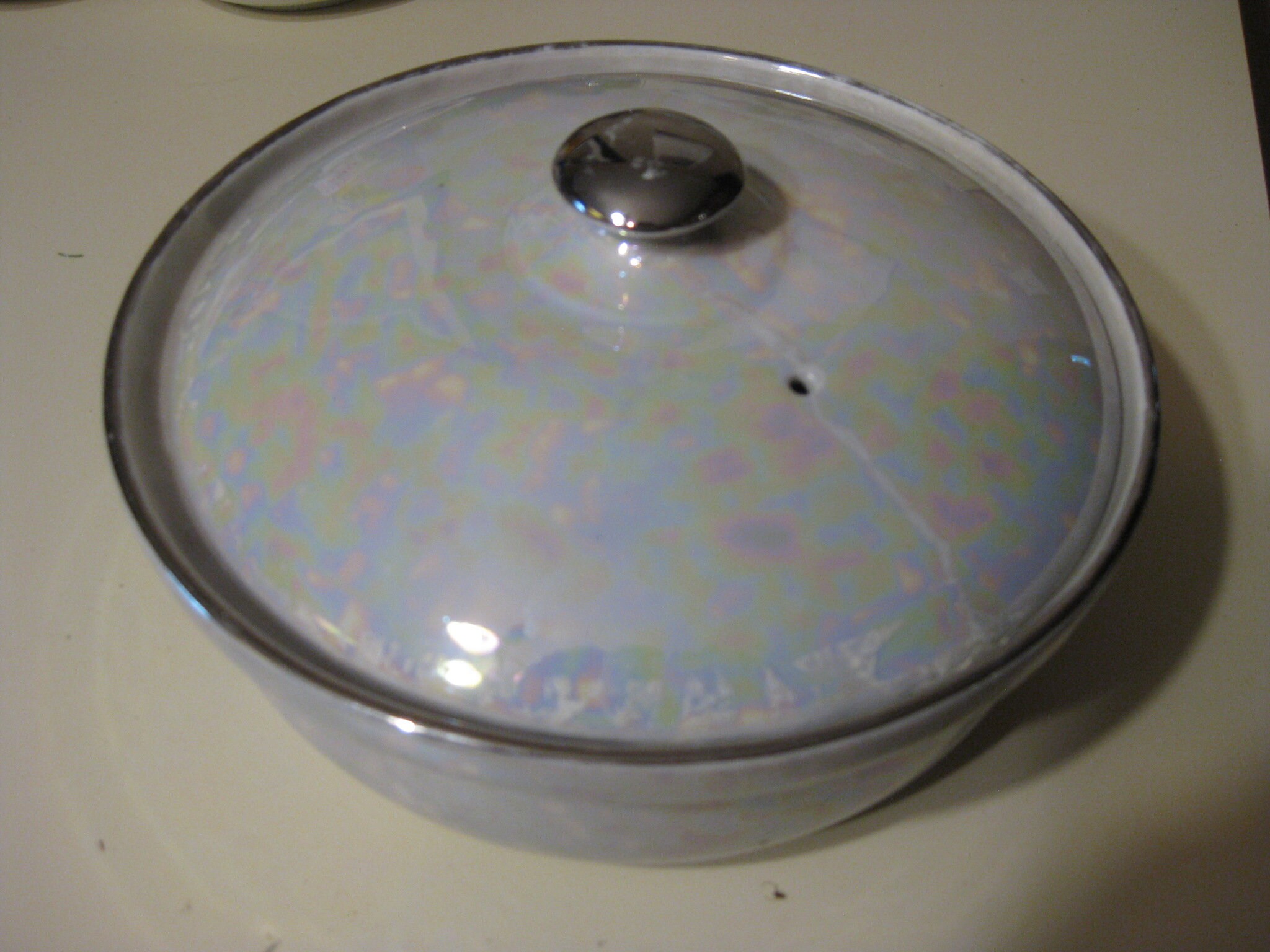 Vintage Royal Rochester Lusterware Casserole Dish: Iridescent Ceramic ...