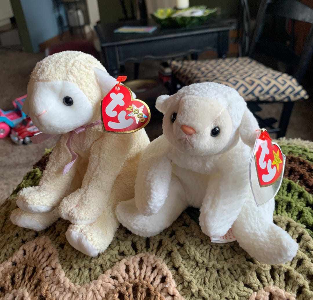 Vintage Ty Beanie Baby. Fleece 1996. Spring Lamb / Sheep / Ewe Beanie ...