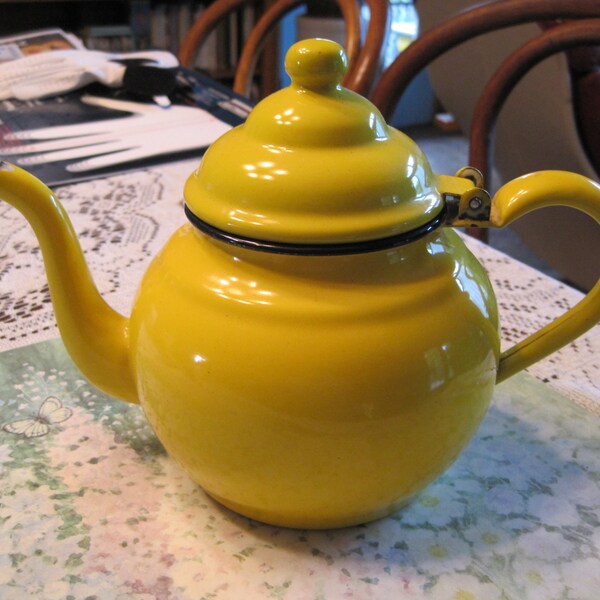 Yellow Teapot - Etsy