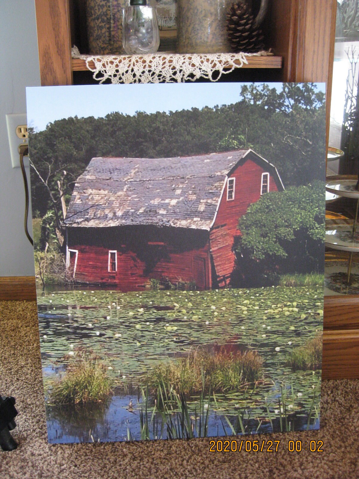 Old Red Barn Canvas print wall art 16 x 20. Old | Etsy