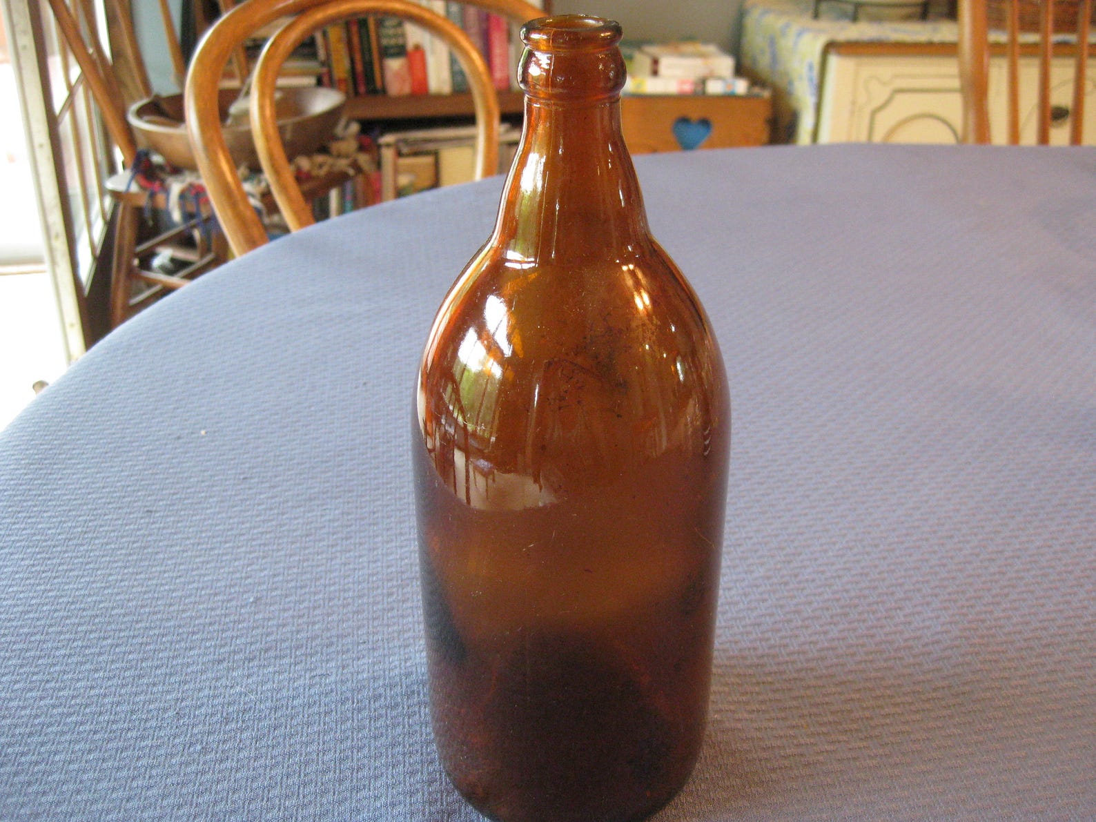 Vintage Brown Glass Jug 32 Oz 2 Pint Jar. Antique Brown - Etsy