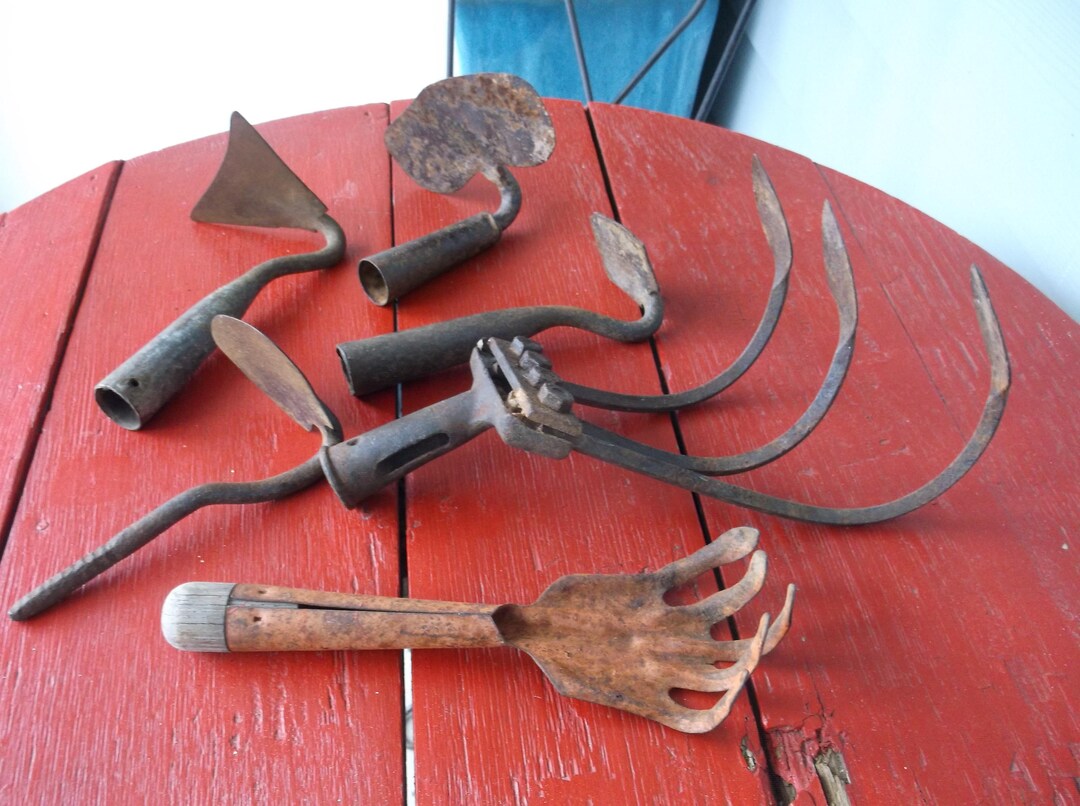 Vintage Garden Hand Tool. Claw; Hoe Head; Metal Wide Face Cultivator ...