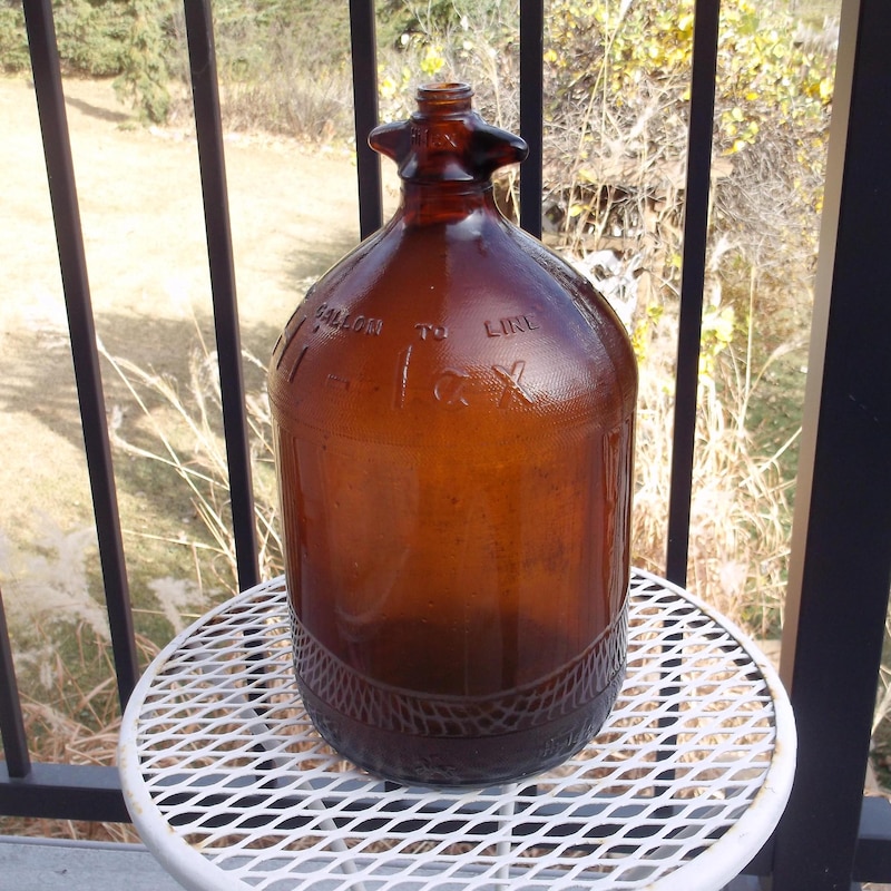 Amber Glass Jug - Etsy