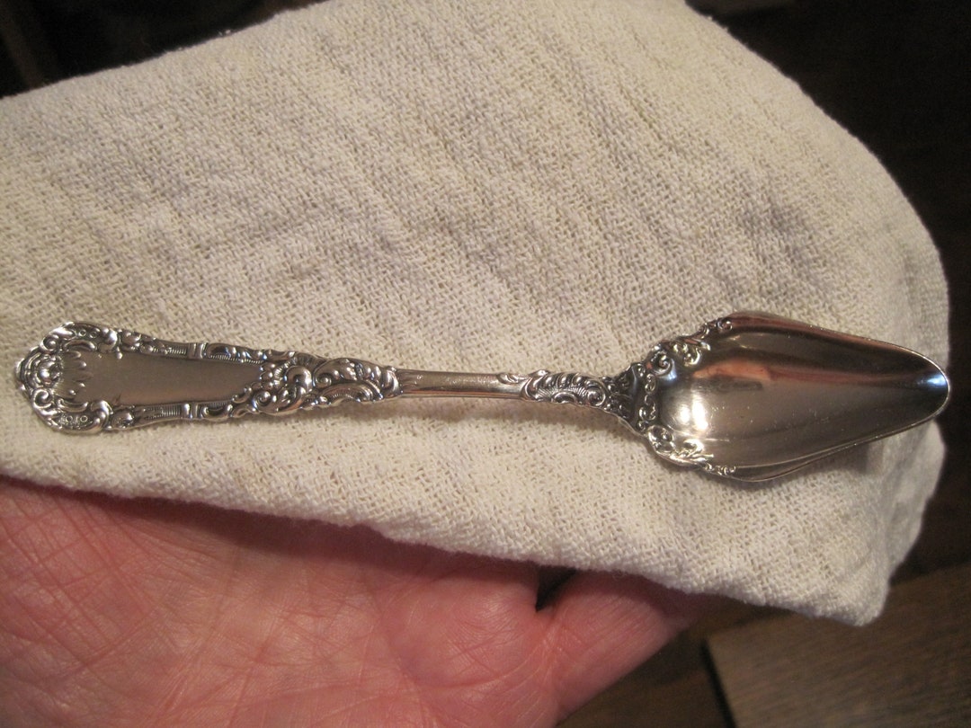 Antique Ornate Silver Plate Grapefruit Spoon; Small Serving, Sugar ...