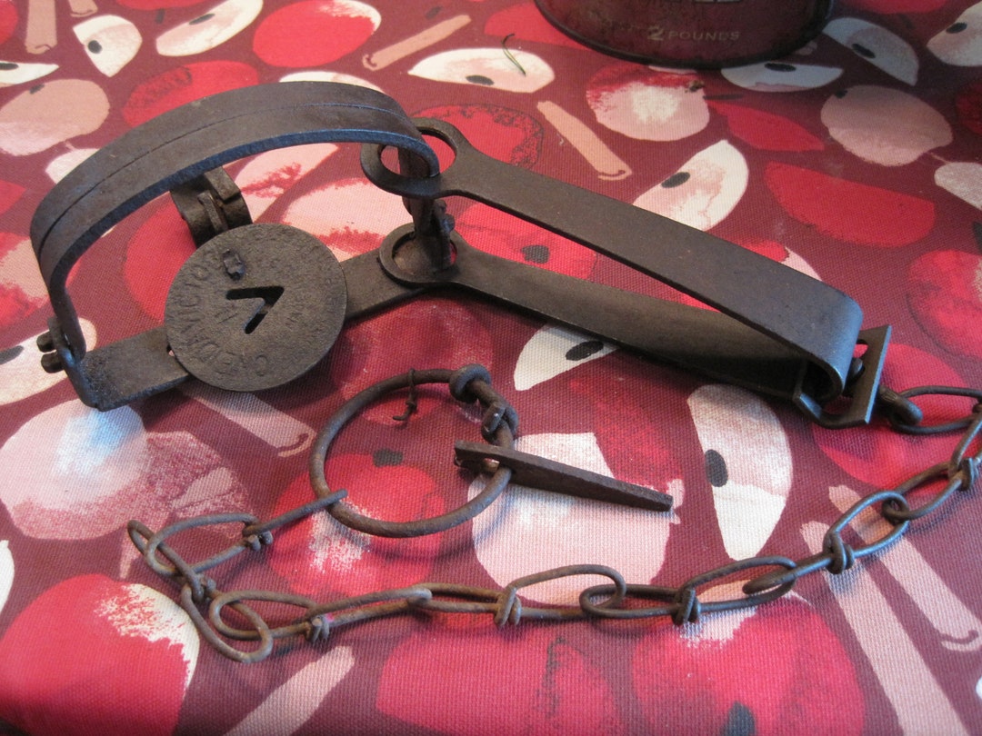 Vintage Oneida Victor Foot Hold Animal Trap Spring Snare Leg, Body Grip ...