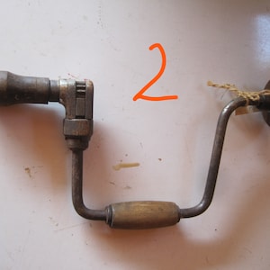 Vintage Ratcheting Bit Brace: Hand Crank Carpenter Drill - Etsy