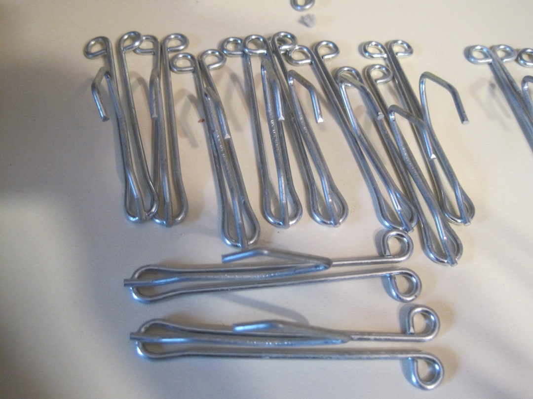Packs Vintage 2 Prong Drapery Pleat Pins. Curtain Tape Hooks. Pinch ...