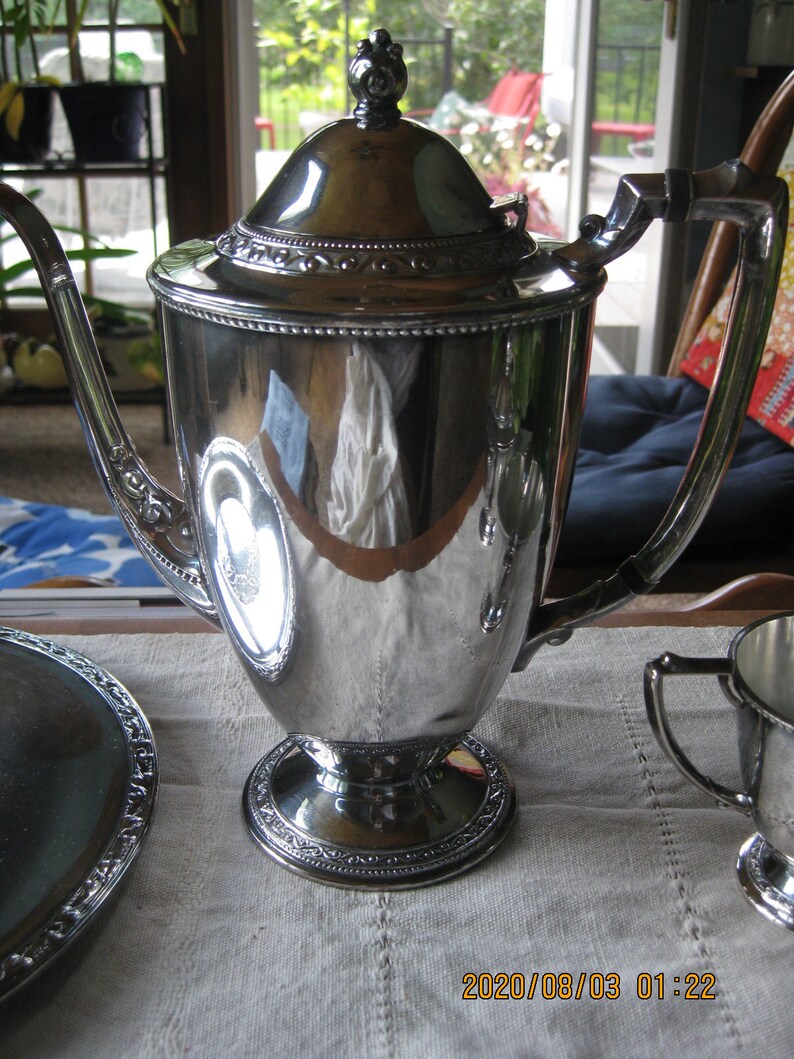 Vintage Oneida Silver Service Set Tea / Coffee Silver Plate - Etsy