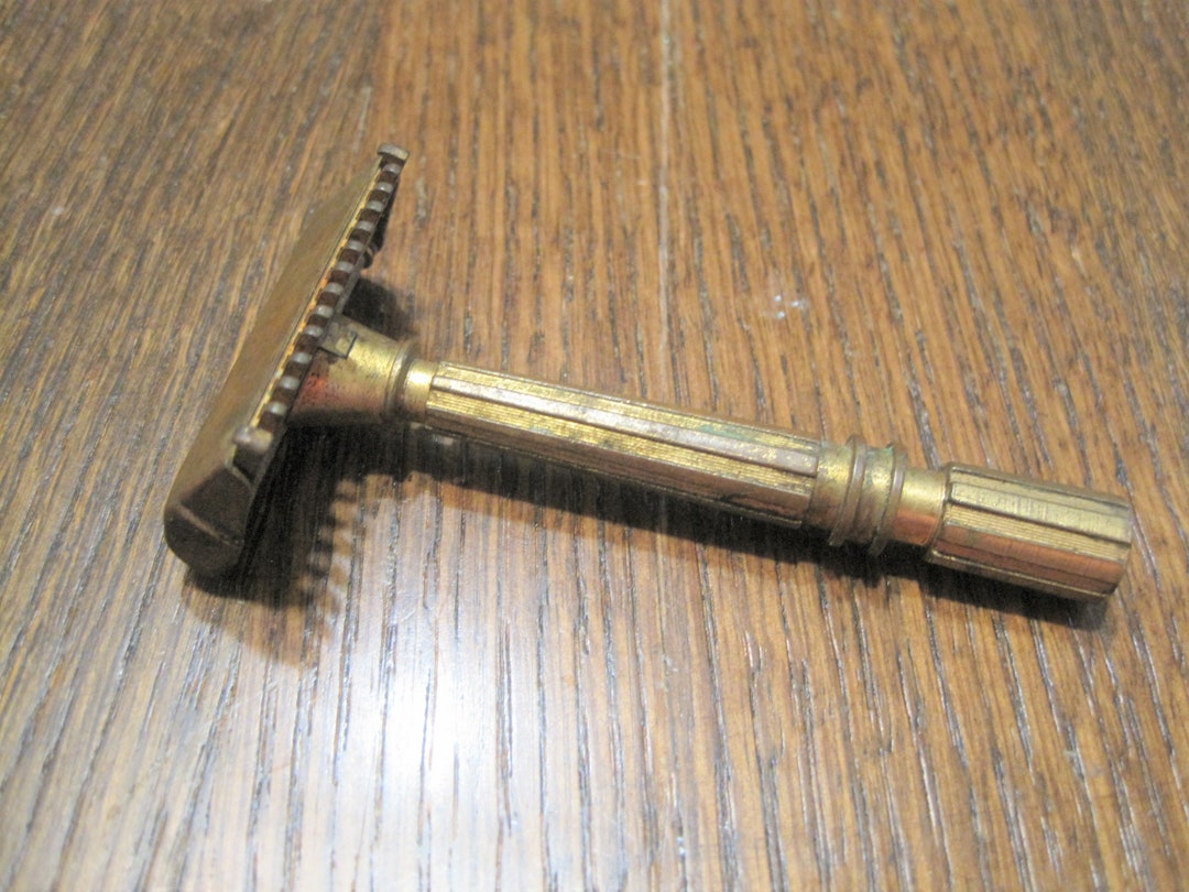Vintage Gem Micromatic Gold Safety Razor: Single Edge Shaver - Etsy
