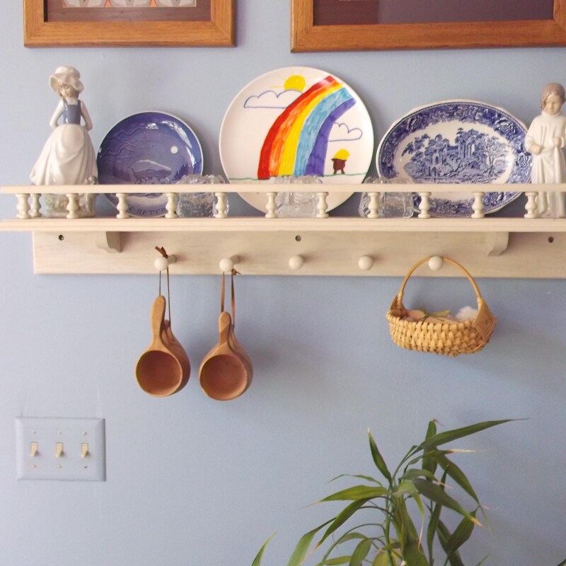 Wood Plate Rail Shelf - Etsy
