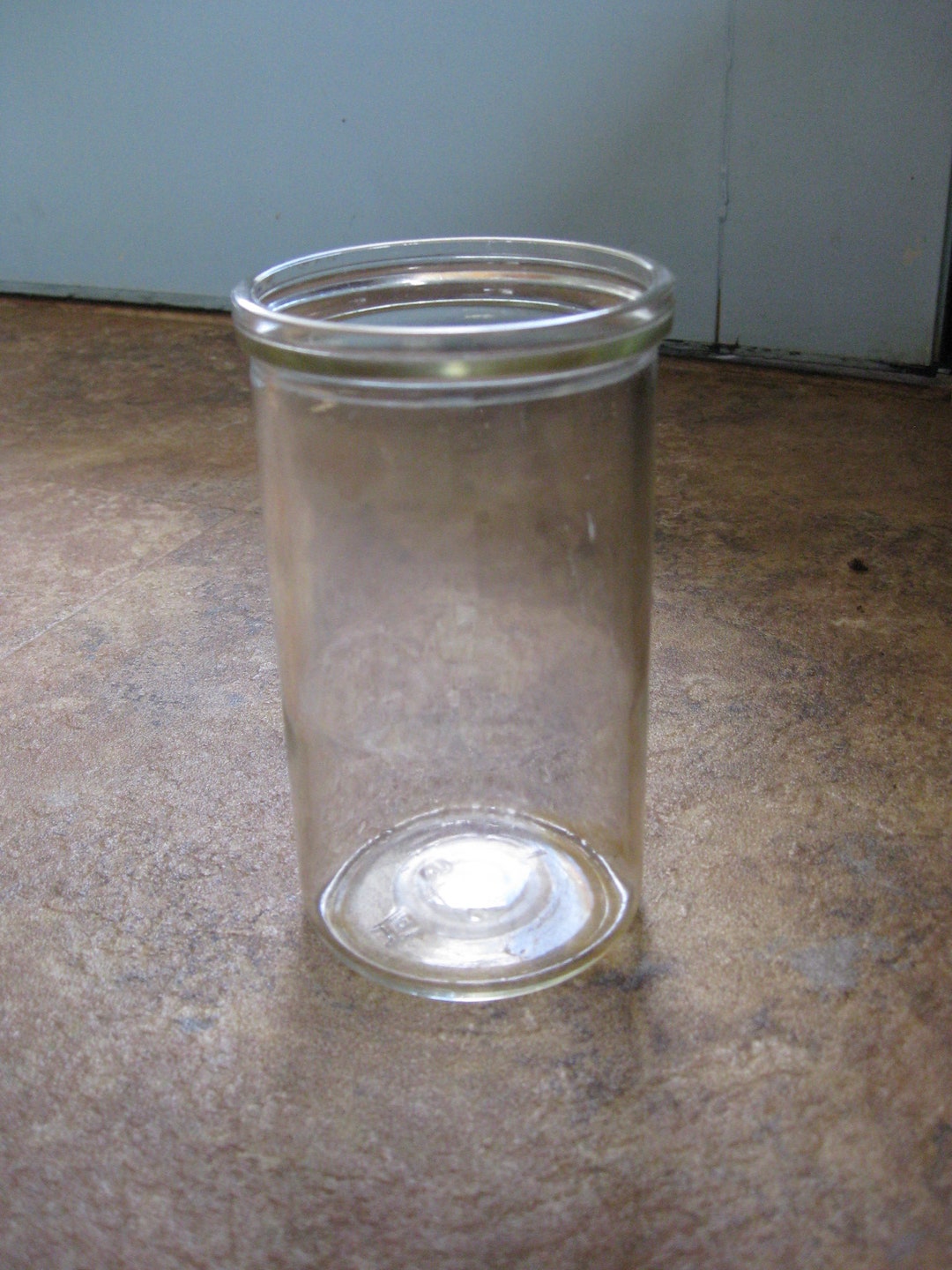 Vintage Hazel Atlas Pint Jar: Pressed Glass Vase, No Lid - Etsy